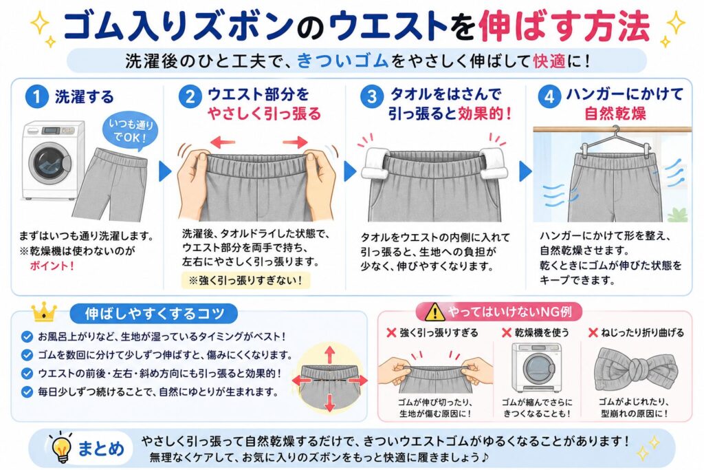 きついズボンのウエストを緩くする方法！100均・家にあるもので解決 | LifeStyle.Lab